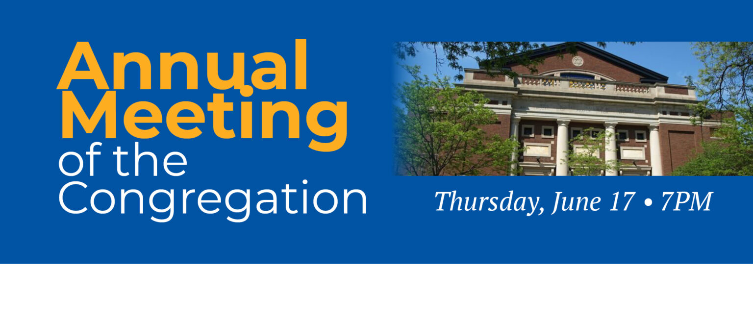 ANNUAL MEETING WEB BANNER | Anshe Emet Synagogue